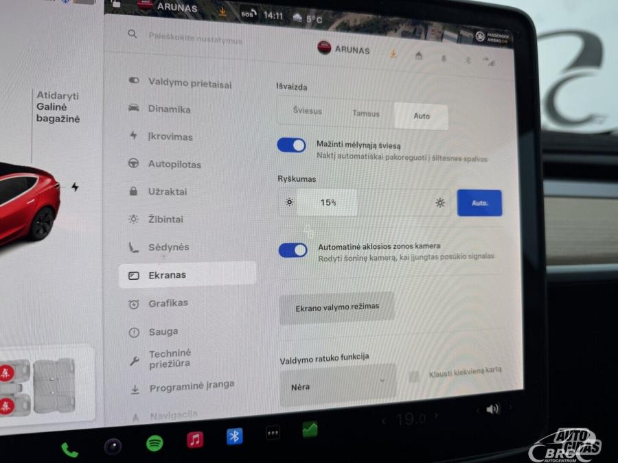 Red Tesla Model 3 2019 in Avizieniai, with an engine capacity of 0.00 L and mileage of 173 thousand km for 23000 €, photo 34 on AUTOMOTO.COM.LV