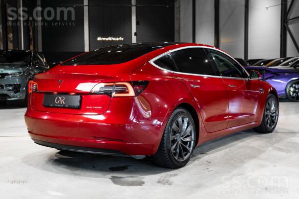 Sarkans Tesla Model 3 2019 Rīga, ar dzinēja tilpumu 0.00 L un nobraukumu 140 tūkst. km par 23900 €, foto 4 vietnē AUTOMOTO.COM.LV