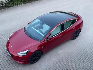 Sarkans Tesla Model 3 2019 Rīga, ar dzinēja tilpumu 0.00 L un nobraukumu 178 tūkst. km par 22900 €, foto 4 vietnē AUTOMOTO.COM.LV