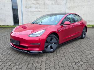 Red Tesla Model 3 2020 in Viljandi, with an engine capacity of 0.00 L and mileage of 90 thousand km for 26800 €, photo 3 on AUTOMOTO.COM.LV