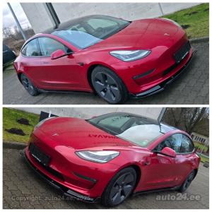 Red Tesla Model 3 2020 in Viljandi, with an engine capacity of 0.00 L and mileage of 90 thousand km for 26800 €, photo 19 on AUTOMOTO.COM.LV