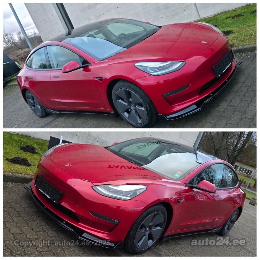 Red Tesla Model 3 2020 in Viljandi, with an engine capacity of 0.00 L and mileage of 90 thousand km for 26800 €, photo 19 on AUTOMOTO.COM.LV