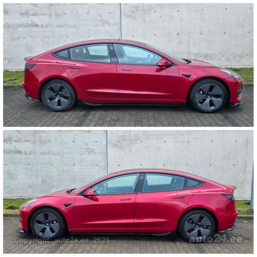 Red Tesla Model 3 2020 in Viljandi, with an engine capacity of 0.00 L and mileage of 90 thousand km for 26800 €, photo 21 on AUTOMOTO.COM.LV