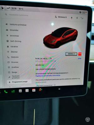 Sarkans Tesla Model 3 2021 Viļņa, ar dzinēja tilpumu 0.00 L un nobraukumu 80 tūkst. km par 20300 €, foto 8 vietnē AUTOMOTO.COM.LV