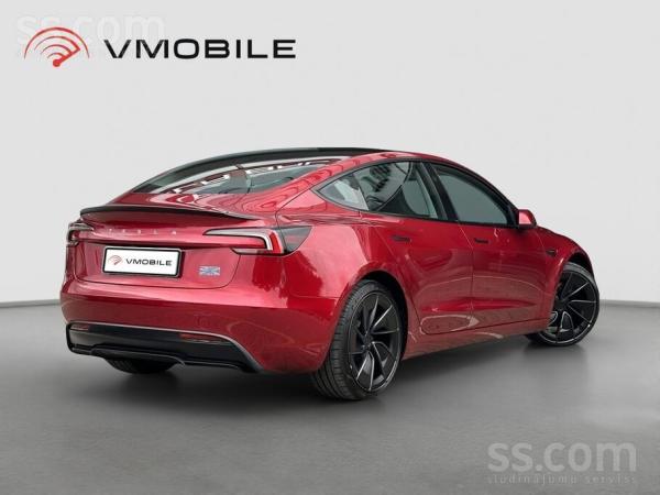 Sarkans Tesla Model 3 2025 Rīga, ar dzinēja tilpumu 0.00 L un nobraukumu 10 tūkst. km par 67550 €, foto 2 vietnē AUTOMOTO.COM.LV