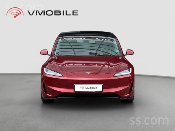 Sarkans Tesla Model 3 2025 Rīga, ar dzinēja tilpumu 0.00 L un nobraukumu 10 tūkst. km par 67550 €, foto 3 vietnē AUTOMOTO.COM.LV