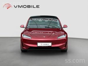 Red Tesla Model 3 2025 in Riga, with an engine capacity of 0.00 L and mileage of 10 thousand km for 67550 €, photo 4 on AUTOMOTO.COM.LV