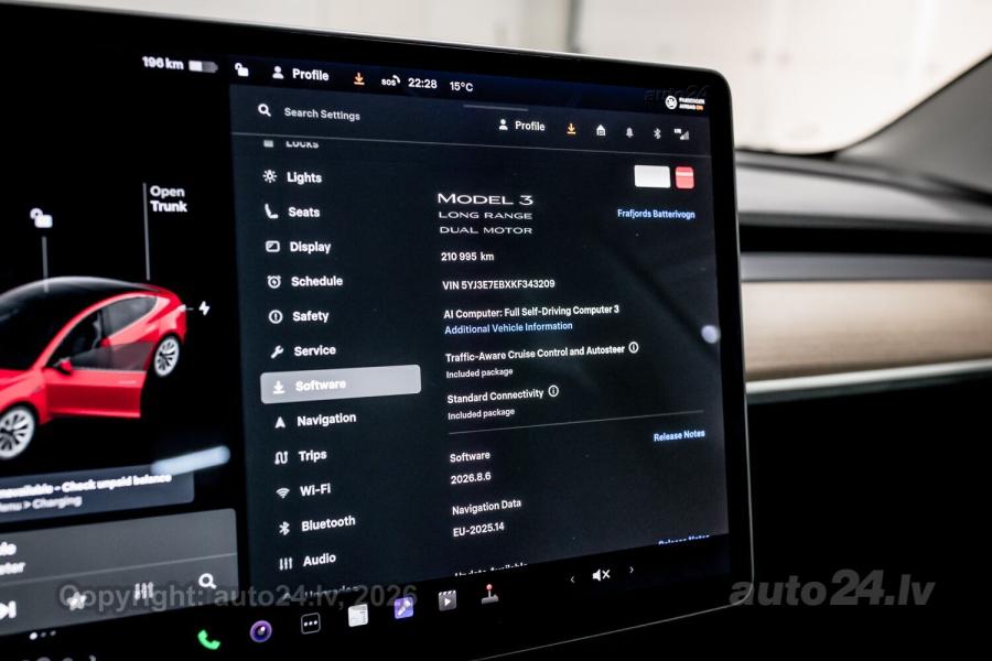 Tesla Model 3 2019 Pērnava, ar dzinēja tilpumu 0.00 L un nobraukumu 210 tūkst. km par 18990 €, foto 20 vietnē AUTOMOTO.COM.LV