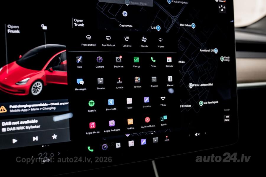 Tesla Model 3 2019 Pērnava, ar dzinēja tilpumu 0.00 L un nobraukumu 210 tūkst. km par 18990 €, foto 26 vietnē AUTOMOTO.COM.LV