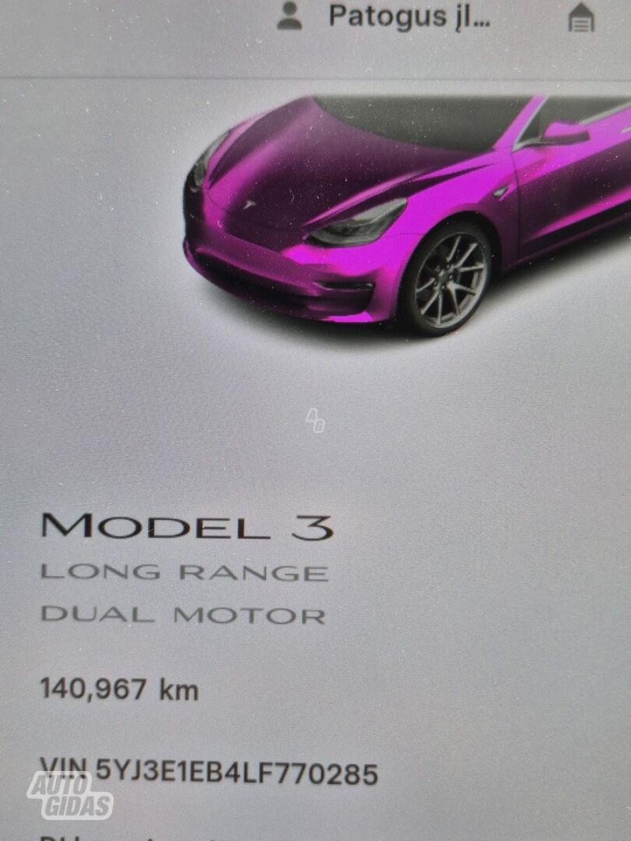 Tesla Model 3 2020 Viļņa, ar dzinēja tilpumu 0.00 L un nobraukumu 140 tūkst. km par 16000 €, foto 8 vietnē AUTOMOTO.COM.LV