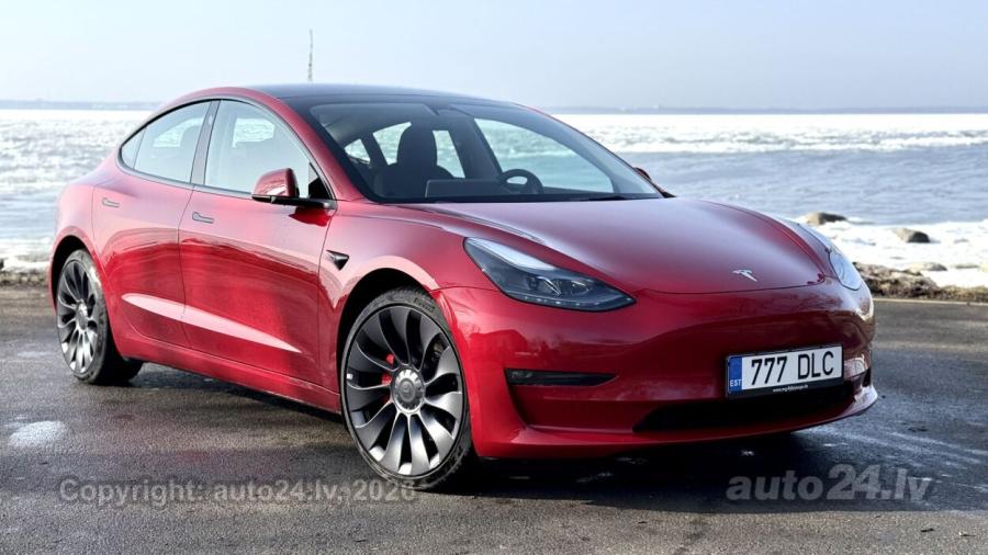 Tesla Model 3 2022 Tallina, ar dzinēja tilpumu 0.00 L un nobraukumu 47 tūkst. km par 32500 €, foto 1 vietnē AUTOMOTO.COM.LV