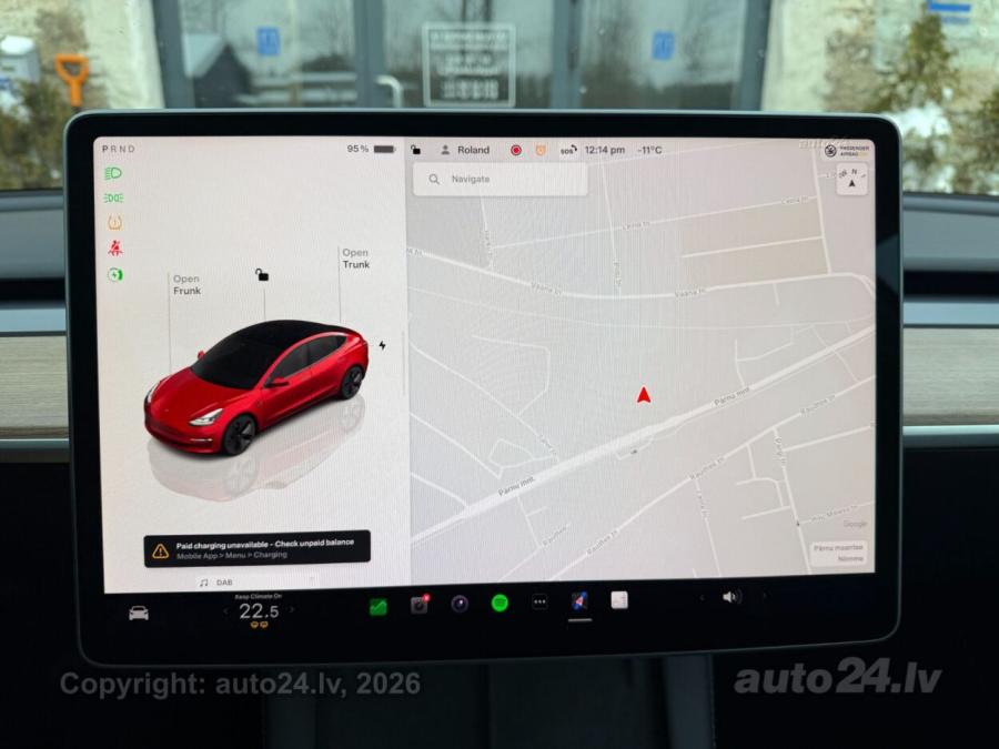 Tesla Model 3 2022 Tallina, ar dzinēja tilpumu 0.00 L un nobraukumu 50 tūkst. km par 31990 €, foto 16 vietnē AUTOMOTO.COM.LV