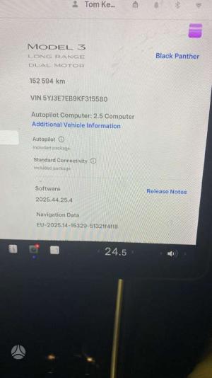 Violet Tesla Model 3 2019 in Kaunas, with an engine capacity of 0.00 L and mileage of 154 thousand km for 6500 €, photo 6 on AUTOMOTO.COM.LV