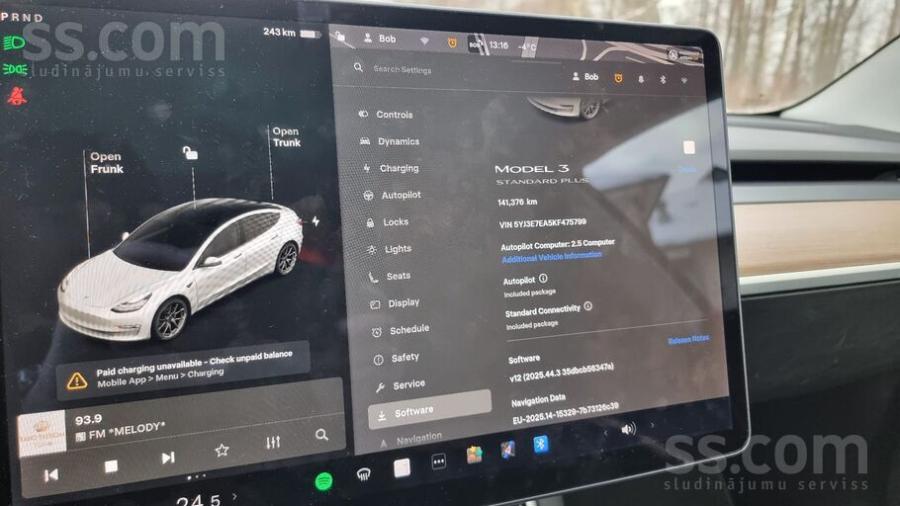 Balts Tesla Model 3 2019 Rīga, ar dzinēja tilpumu 0.00 L un nobraukumu 139 tūkst. km par 17700 €, foto 3 vietnē AUTOMOTO.COM.LV