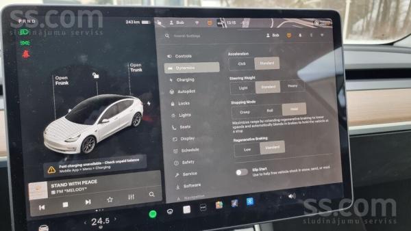 Balts Tesla Model 3 2019 Rīga, ar dzinēja tilpumu 0.00 L un nobraukumu 139 tūkst. km par 17700 €, foto 6 vietnē AUTOMOTO.COM.LV