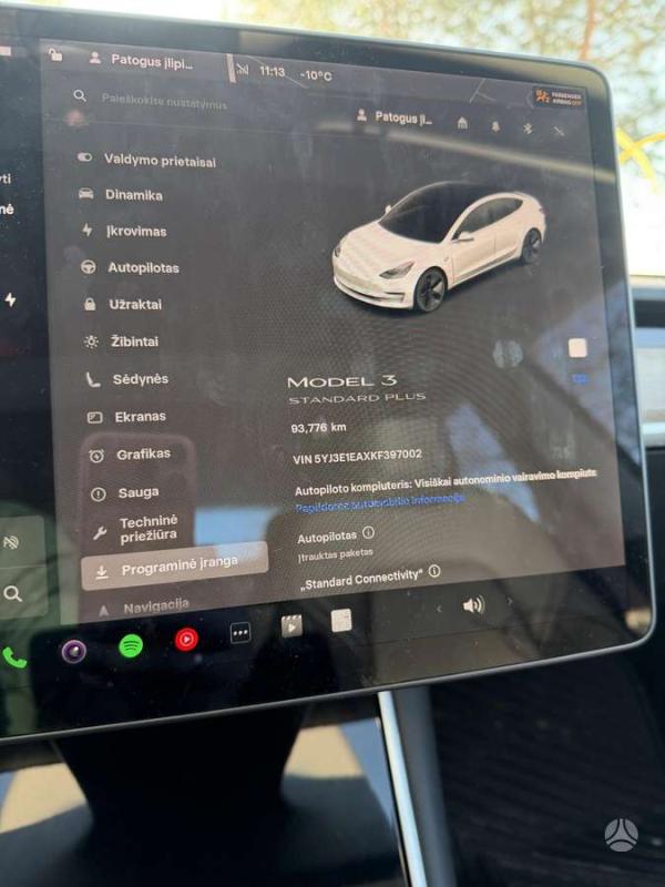 Balts Tesla Model 3 2019 Kauņa, ar dzinēja tilpumu 0.00 L un nobraukumu 90 tūkst. km par 14800 €, foto 2 vietnē AUTOMOTO.COM.LV