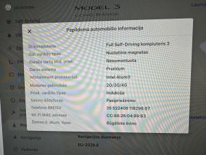 White Tesla Model 3 2019 in Vilnius, with an engine capacity of 0.00 L and mileage of 247 thousand km for 18200 €, photo 20 on AUTOMOTO.COM.LV