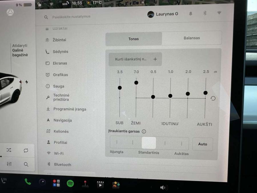 White Tesla Model 3 2019 in Vilnius, with an engine capacity of 0.00 L and mileage of 247 thousand km for 18200 €, photo 24 on AUTOMOTO.COM.LV