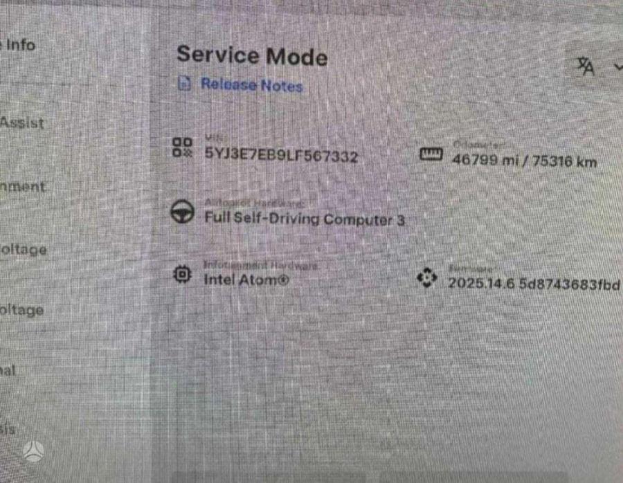 Balts Tesla Model 3 2020 Šauļi, ar dzinēja tilpumu 0.00 L un nobraukumu 75 tūkst. km par 19900 €, foto 4 vietnē AUTOMOTO.COM.LV