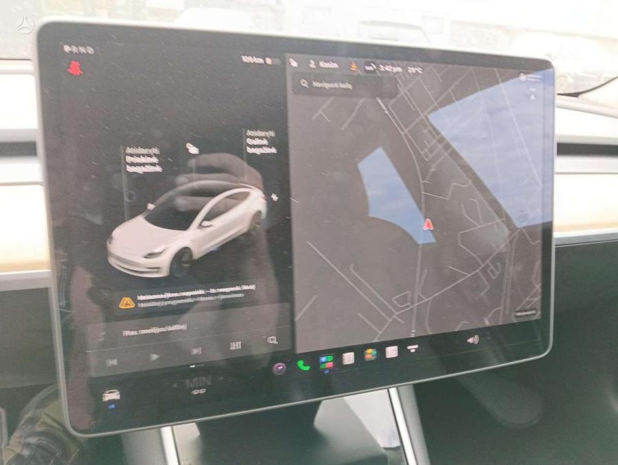 White Tesla Model 3 2020 in Marijampole, with an engine capacity of 0.00 L and mileage of 146 thousand km for 12400 €, photo 19 on AUTOMOTO.COM.LV