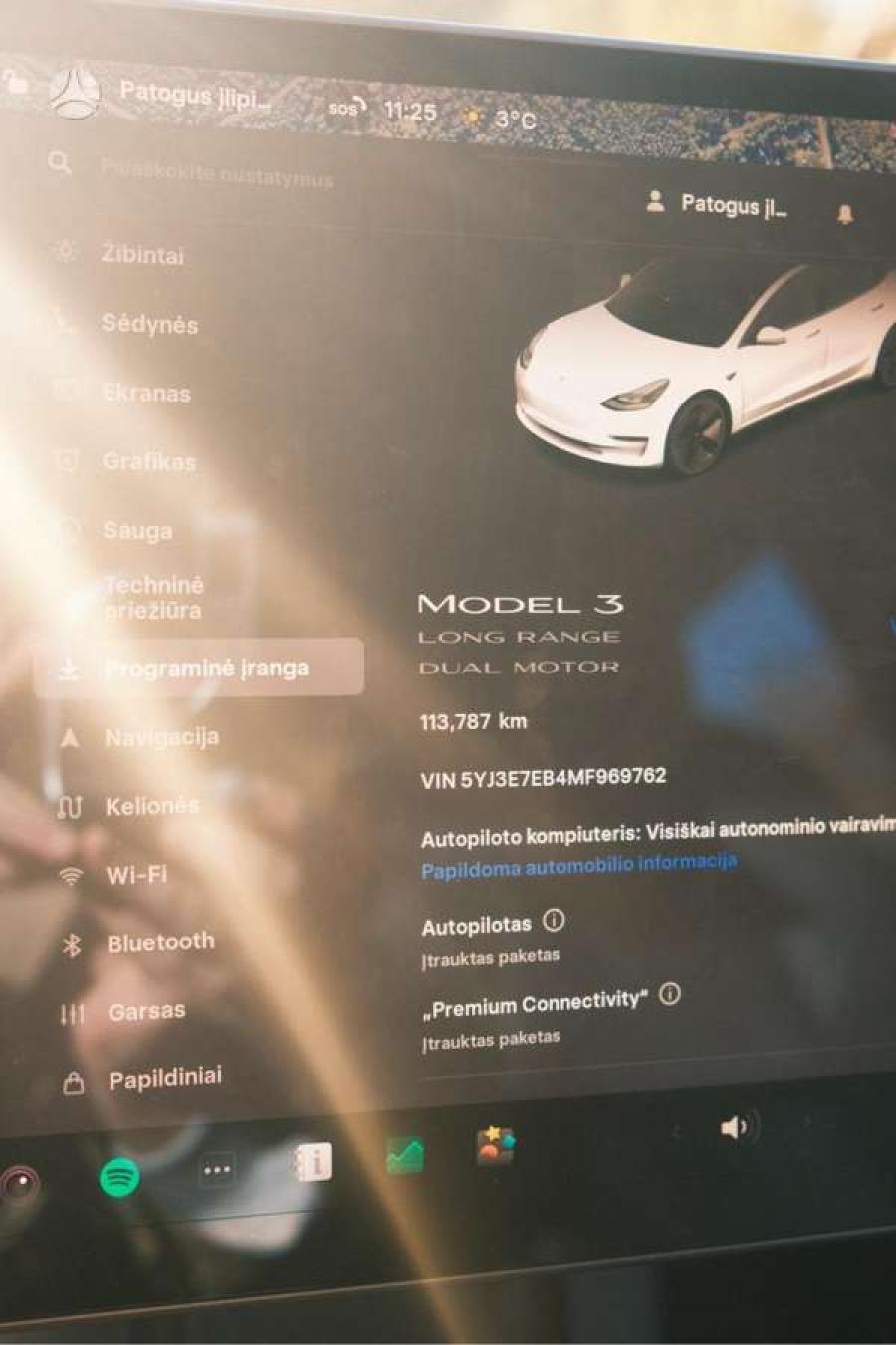 Balts Tesla Model 3 2021 Palanga, ar dzinēja tilpumu 0.00 L un nobraukumu 114 tūkst. km par 26000 €, foto 15 vietnē AUTOMOTO.COM.LV