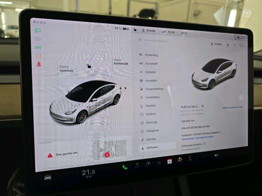 Белый Тесла Модель 3 2021 в Каунас, объемом двигателя 0.00 л и пробегом 227 тыс. км за 17550 €, фото 11 на AUTOMOTO.COM.LV