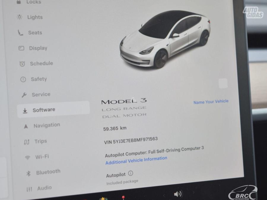 Белый Тесла Модель 3 2021 в Рига, объемом двигателя 0.00 л и пробегом 59 тыс. км за 27900 €, фото 12 на AUTOMOTO.COM.LV