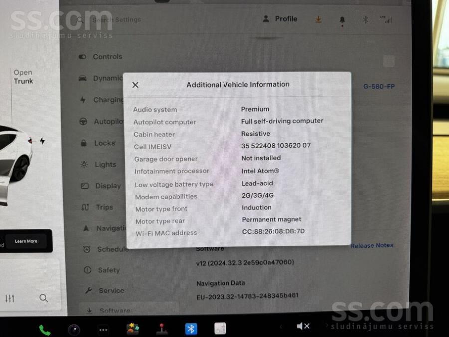 Белый Тесла Модель 3 2019 в Рига, объемом двигателя 0.00 л и пробегом 92 тыс. км за 22990 €, фото 23 на AUTOMOTO.COM.LV
