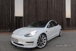 White Tesla Model 3 2019 in Tallinn, with an engine capacity of 0.00 L and mileage of 90 thousand km for 24400 €, photo  on AUTOMOTO.COM.LV