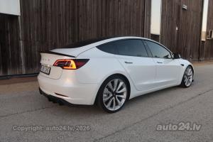White Tesla Model 3 2019 in Tallinn, with an engine capacity of 0.00 L and mileage of 90 thousand km for 24400 €, photo 5 on AUTOMOTO.COM.LV