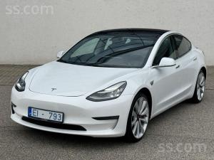 White Tesla Model 3 2019 in Riga, with an engine capacity of 0.00 L and mileage of 0 thousand km for 19450 €, photo  on AUTOMOTO.COM.LV