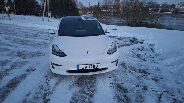 White Tesla Model 3 2020 in Pasvalys, with an engine capacity of 0.00 L and mileage of 113 thousand km for 19999 €, photo 4 on AUTOMOTO.COM.LV