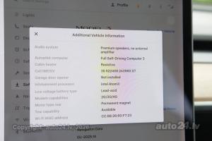 Balts Tesla Model 3 2020 Tallina, ar dzinēja tilpumu 0.00 L un nobraukumu 125 tūkst. km par 18980 €, foto 14 vietnē AUTOMOTO.COM.LV