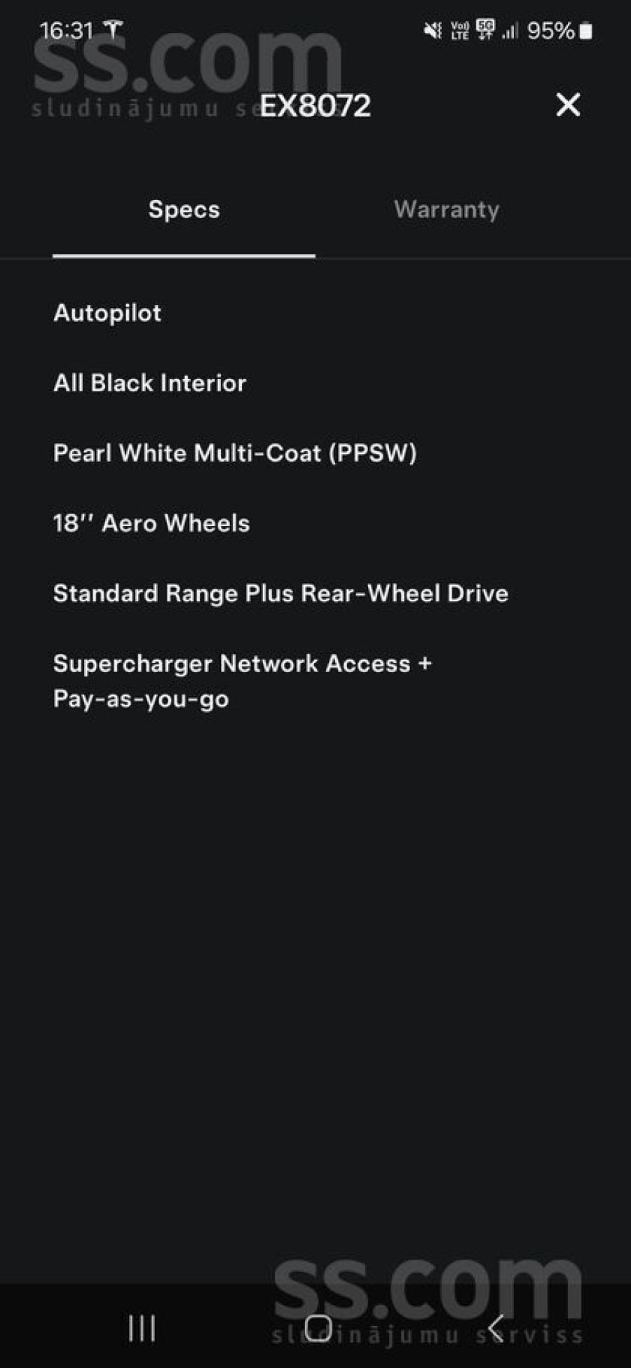 Balts Tesla Model 3 2020 Rīga, ar dzinēja tilpumu 0.00 L un nobraukumu 126 tūkst. km par 16500 €, foto 12 vietnē AUTOMOTO.COM.LV