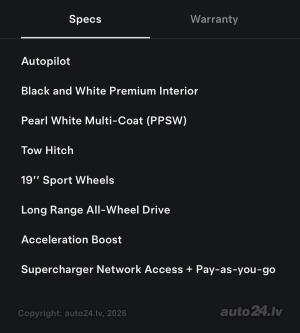 Balts Tesla Model 3 2020 Tallina, ar dzinēja tilpumu 0.00 L un nobraukumu 102 tūkst. km par 26400 €, foto 10 vietnē AUTOMOTO.COM.LV