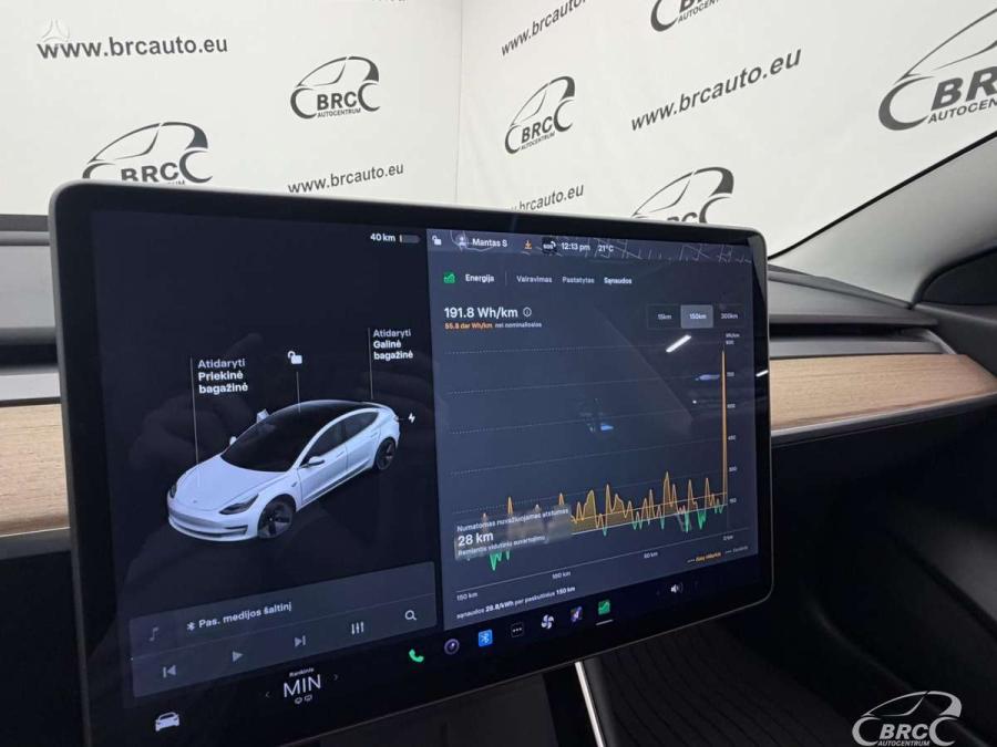 Balts Tesla Model 3 2020 Viļņa, ar dzinēja tilpumu 0.00 L un nobraukumu 172 tūkst. km par 15600 €, foto 27 vietnē AUTOMOTO.COM.LV