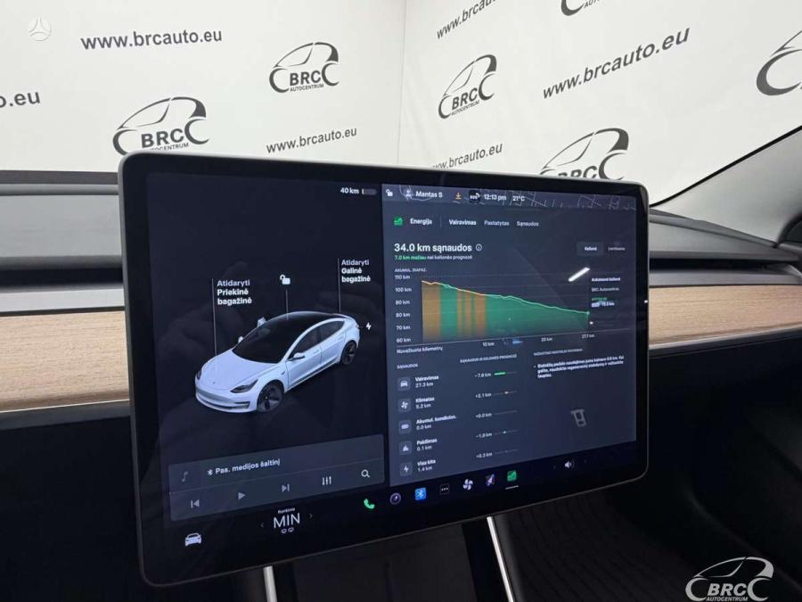 Balts Tesla Model 3 2020 Viļņa, ar dzinēja tilpumu 0.00 L un nobraukumu 172 tūkst. km par 15600 €, foto 28 vietnē AUTOMOTO.COM.LV