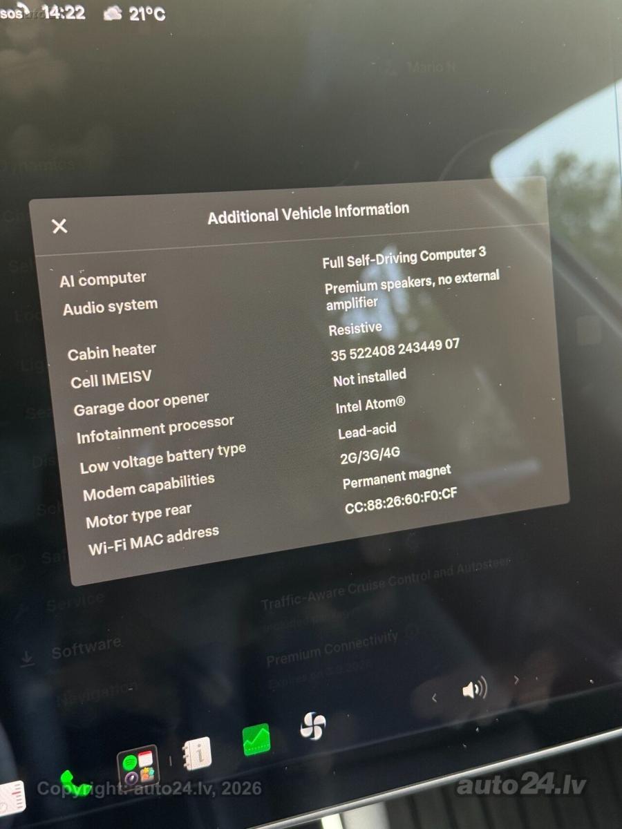 Balts Tesla Model 3 2020 Tallina, ar dzinēja tilpumu 0.00 L un nobraukumu 215 tūkst. km par 19999 €, foto 15 vietnē AUTOMOTO.COM.LV