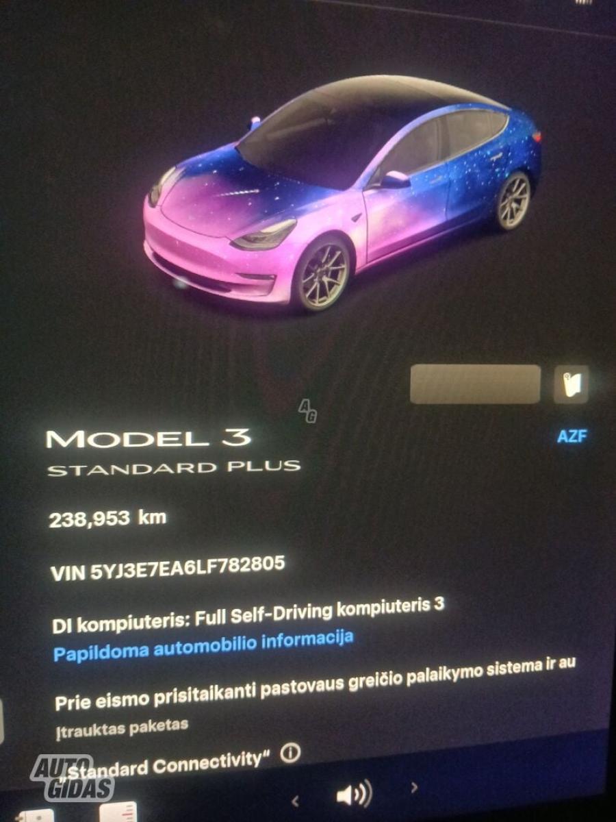 Balts Tesla Model 3 2020 Viļņa, ar dzinēja tilpumu 0.00 L un nobraukumu 239 tūkst. km par 17600 €, foto 19 vietnē AUTOMOTO.COM.LV