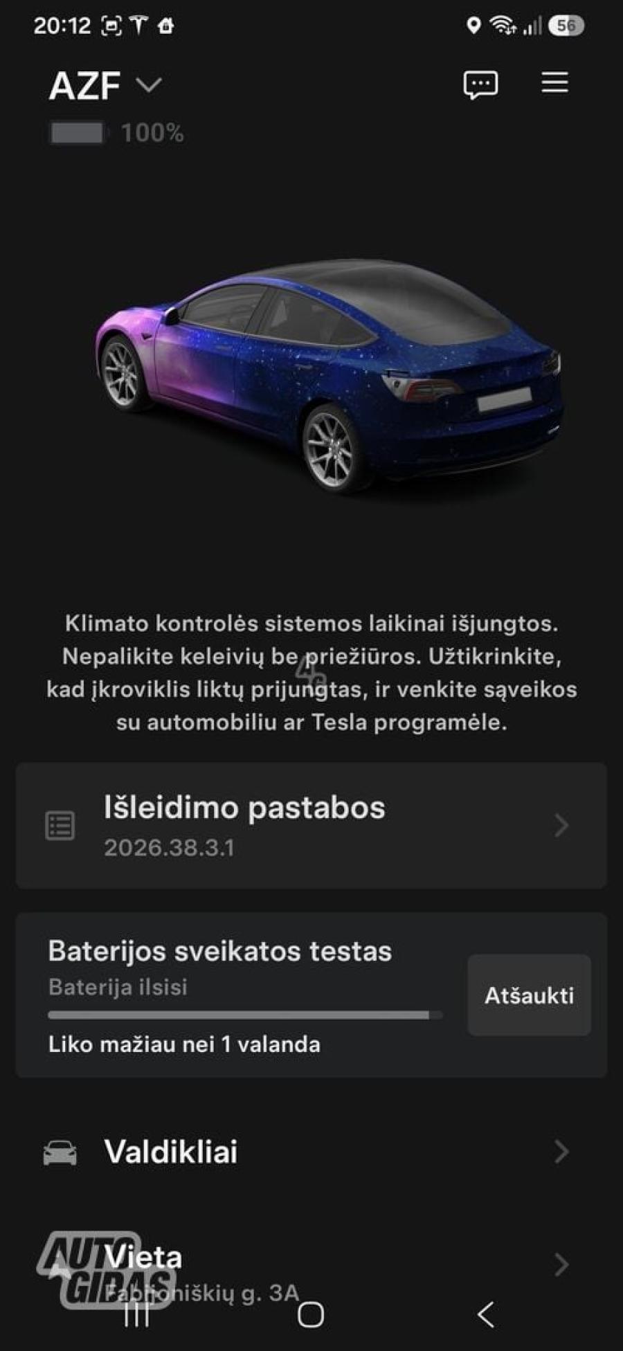 Balts Tesla Model 3 2020 Viļņa, ar dzinēja tilpumu 0.00 L un nobraukumu 239 tūkst. km par 17600 €, foto 20 vietnē AUTOMOTO.COM.LV