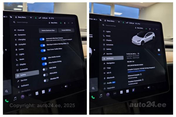 White Tesla Model 3 2021 in Tartu, with an engine capacity of 0.00 L and mileage of 162 thousand km for 24499 €, photo 11 on AUTOMOTO.COM.LV