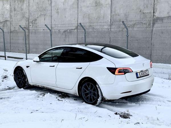 White Tesla Model 3 2021 in Klaipeda, with an engine capacity of 0.00 L and mileage of 53 thousand km for 19500 €, photo 7 on AUTOMOTO.COM.LV