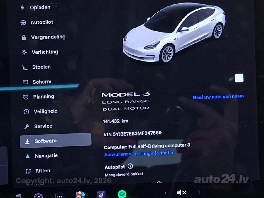 Белый Тесла Модель 3 2021 в Таллин, объемом двигателя 0.00 л и пробегом 141 тыс. км за 23900 €, фото 11 на AUTOMOTO.COM.LV