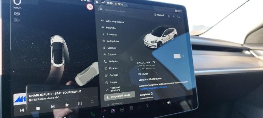 Balts Tesla Model 3 2021 Kauņa, ar dzinēja tilpumu 0.00 L un nobraukumu 106 tūkst. km par 20990 €, foto 16 vietnē AUTOMOTO.COM.LV