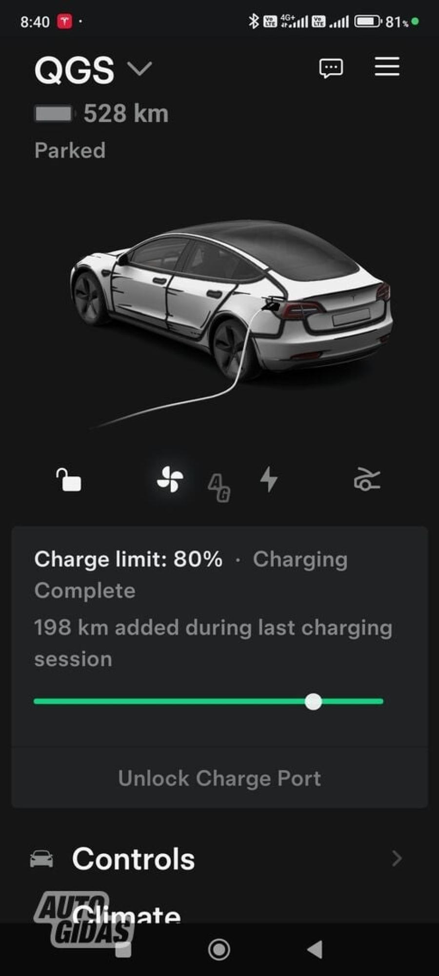 White Tesla Model 3 2021 in Kaunas, with an engine capacity of 0.00 L and mileage of 106 thousand km for 21000 €, photo 18 on AUTOMOTO.COM.LV
