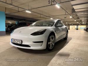 White Tesla Model 3 2021 in Tallinn, with an engine capacity of 0.00 L and mileage of 83 thousand km for 28490 €, photo 3 on AUTOMOTO.COM.LV