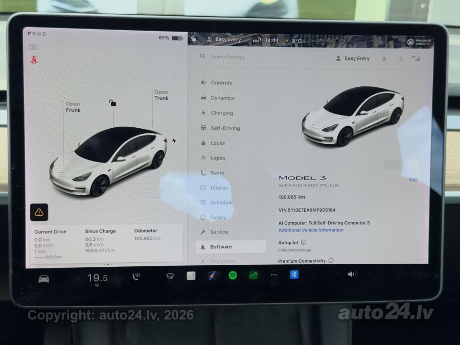 Белый Тесла Модель 3 2021 в Таллин, объемом двигателя 0.00 л и пробегом 101 тыс. км за 23990 €, фото 21 на AUTOMOTO.COM.LV