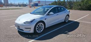 White Tesla Model 3 2021 in Tallinn, with an engine capacity of 0.00 L and mileage of 87 thousand km for 27400 €, photo 3 on AUTOMOTO.COM.LV