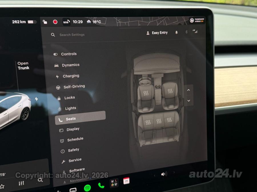 Белый Тесла Модель 3 2021 в Пярну, объемом двигателя 0.00 л и пробегом 103 тыс. км за 25900 €, фото 13 на AUTOMOTO.COM.LV
