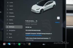 Balts Tesla Model 3 2021 Tallina, ar dzinēja tilpumu 0.00 L un nobraukumu 70 tūkst. km par 31990 €, foto 16 vietnē AUTOMOTO.COM.LV